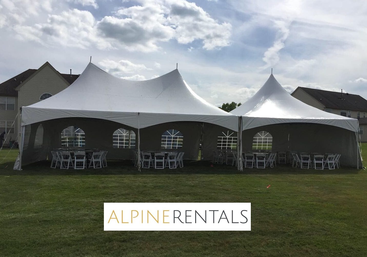 20′ x 50′ Tent Seating Layout | Alpine Rentals | Party Rentals, Event Rentals, Tent Rentals ...